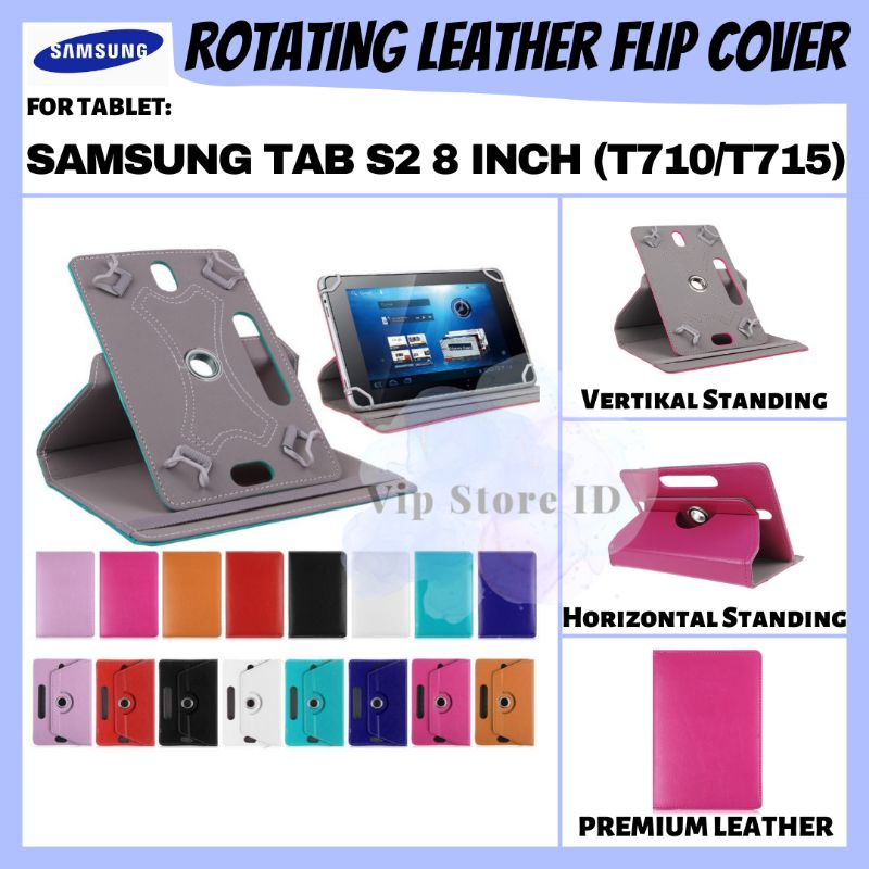 Jual SAMSUNG GALAXY TAB S2 8.0 8 INCH SM T715Y T719 Y T710 T715 T719 ROTATE FLIP BOOK COVER CASE ...