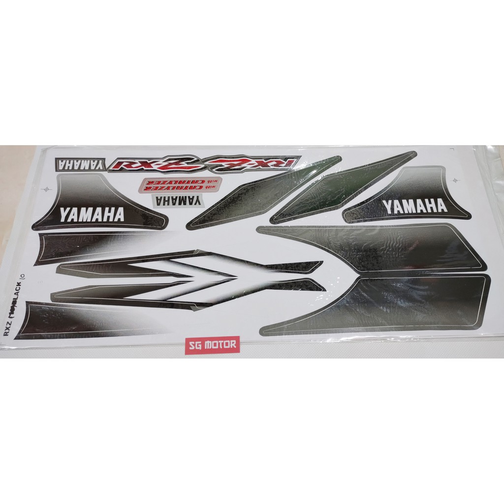 Jual STIKER. STRIPING BODY YAMAHA RXZ BARU. RX Z CATALYZER WARNA HITAM ...