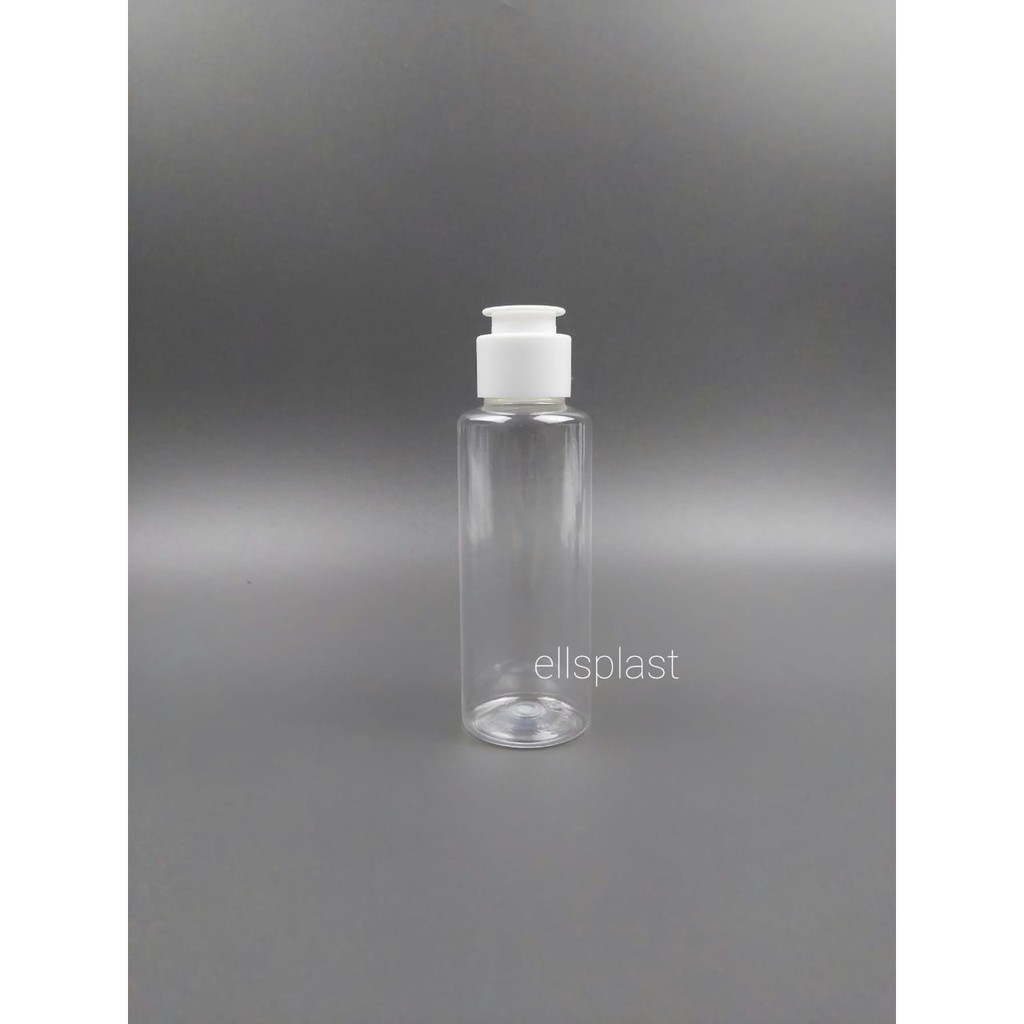 Jual BOTOL FLIPTOP100 ML / BOTOL PET 100 ML RF NATURAL TUTUP FLIPTOP JAMUR | Shopee Indonesia