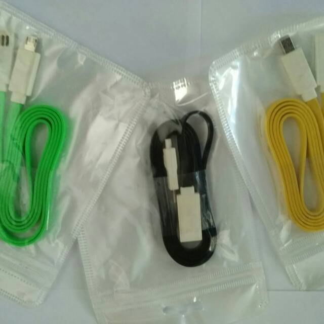 Jual Kabel Data pipih Warna 1 Meter / Kabel Data Polos 1 M | Minimal ...
