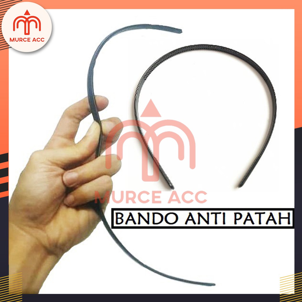Jual Bando Hitam Anti Patah / Bando Lidi Hitam Polos Super Lentur ...