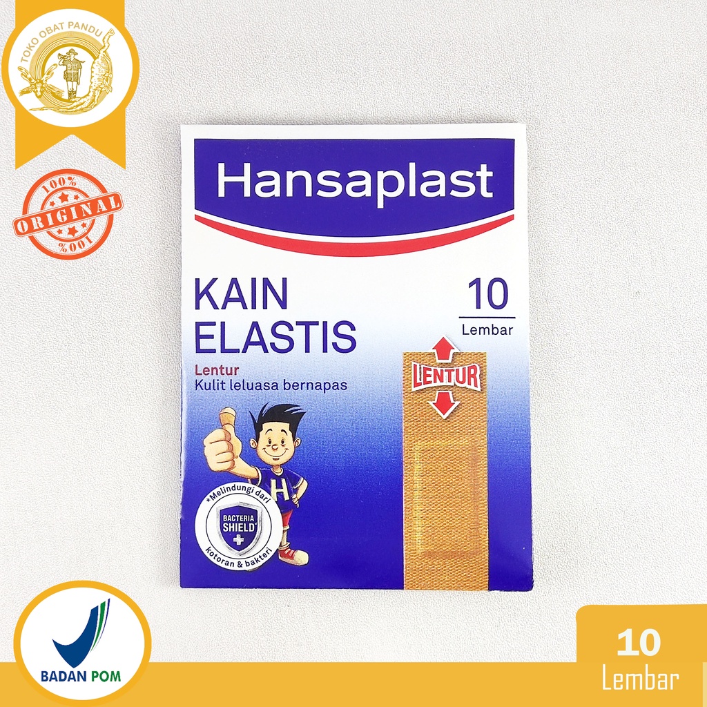 Jual HANSAPLAST KAIN ELASTIS STANDARD (10 LEMBAR) / PLASTER / PLESTER ...
