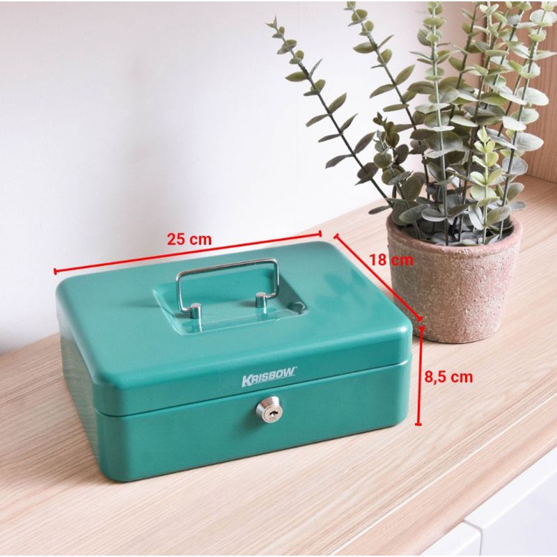 Jual Krisbow Cash Box - kotak uang - safe box - cash deposit 25 cm ...