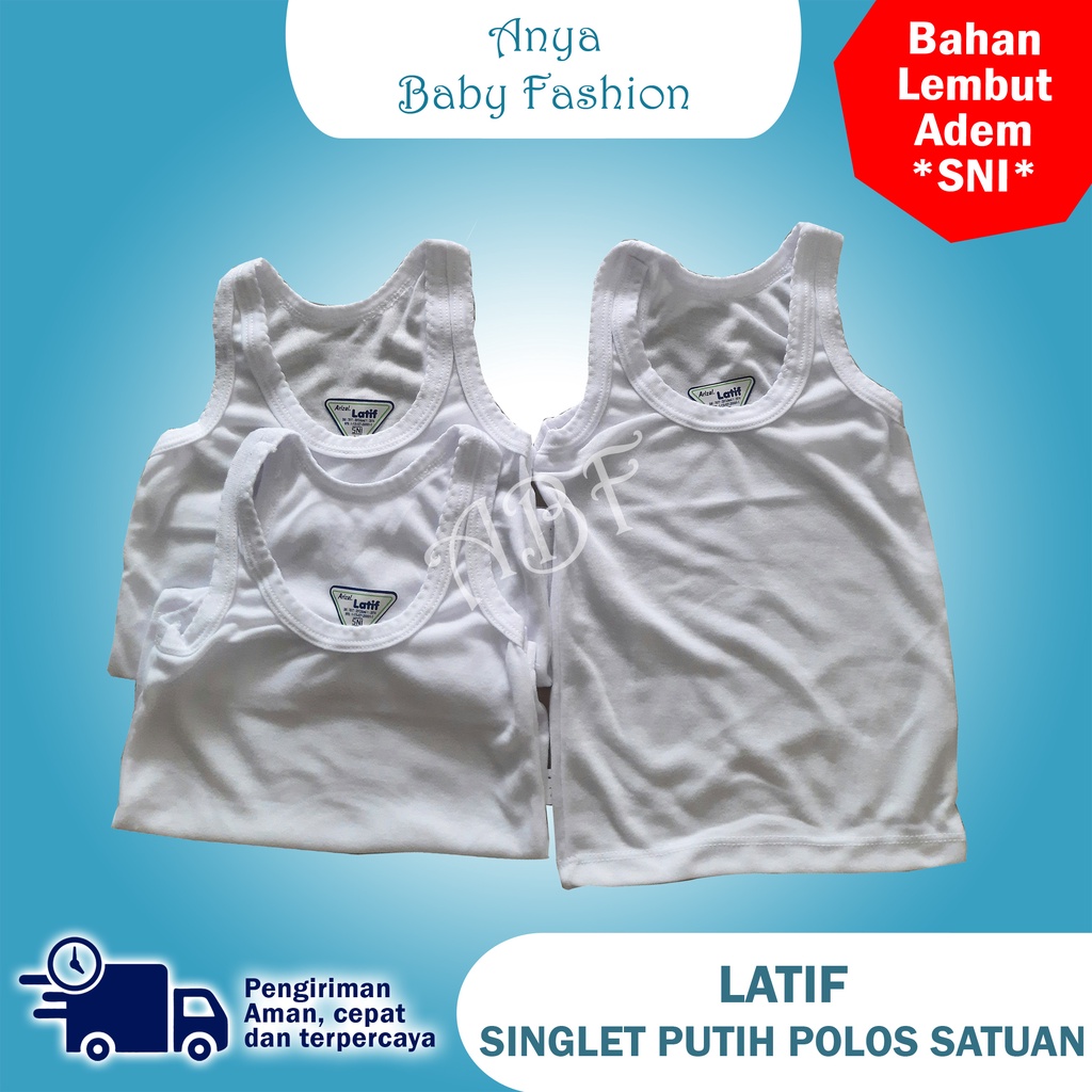 Jual Singlet Anak Satuan Merk LATIF | Singlet Anak Satuan Putih Polos ...