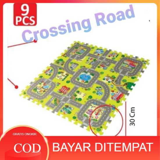 Jual PUZZLE EVA MAT ALAS LANTAI CROSSING ROAD PUZZLE ALAS MAINAN ANAK ...