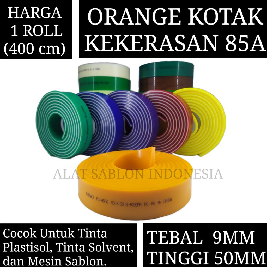 Jual KARET RAKEL SABLON LANCIP KOTAK TUMPUL LANCIP 9MM 1ROLL | Shopee ...