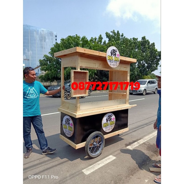 Jual gerobak kayu murah/gerobak minimalis /gerobak kayu jati belanda ...