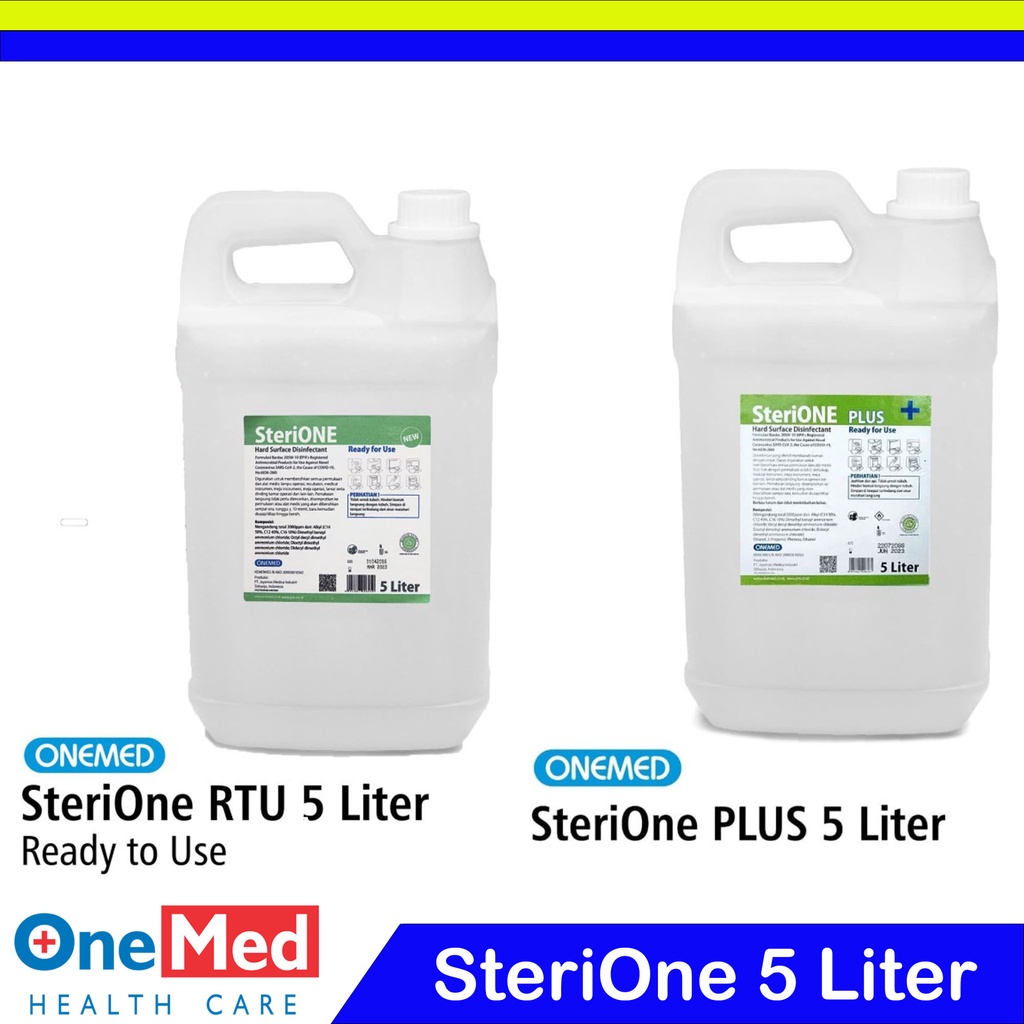 Jual SteriOne Biasa dan Plus Desinfektan Onemed 5L | Shopee Indonesia