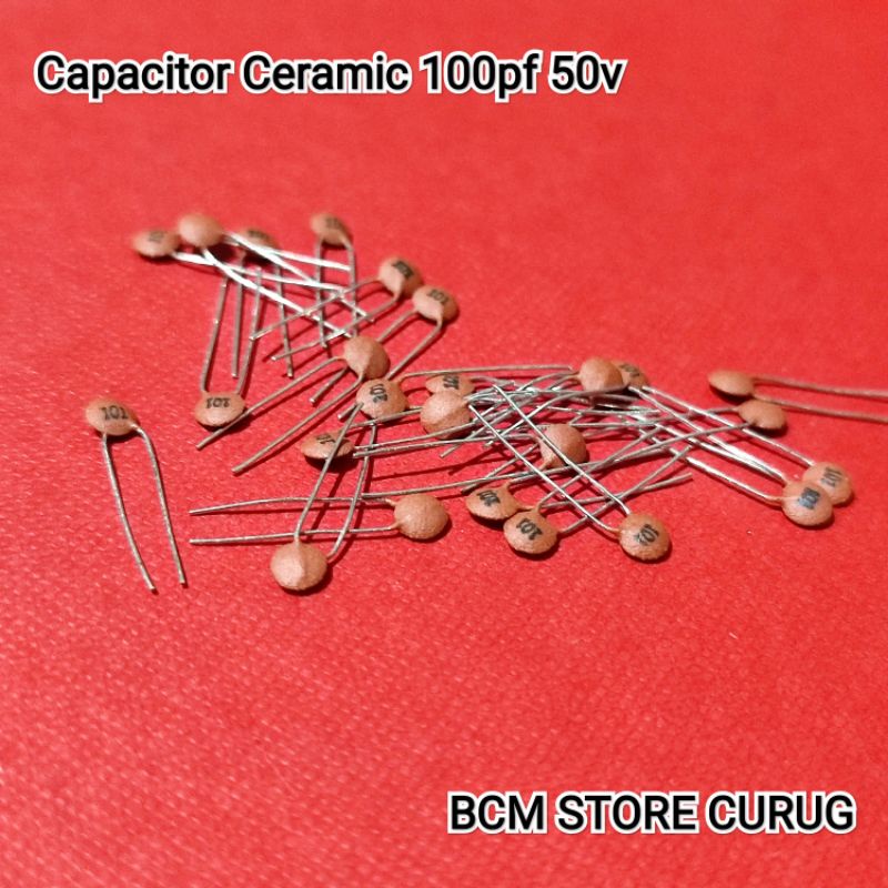 Jual 10 BUAH CAPACITOR CERAMIC 100PF 101 100 PICO FARAD 100 pf 50V ...