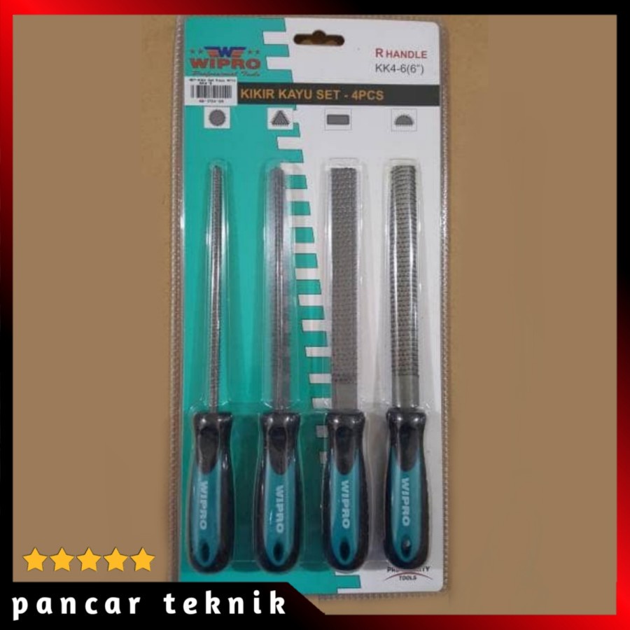 Jual WIPRO Kikir Kayu Set 6" Kikir Tukang Heavy Duty Best Quality Set ...