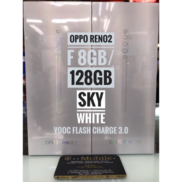 Jual OPPO RENO2 F CPH1989 RAM 8GB 128GB - SKY WHITE - 48MP QUAD CAMERA ...