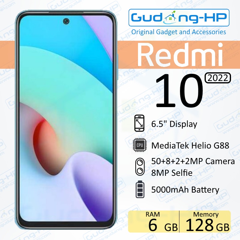 Jual Xiaomi Redmi 10 2022 6/128 GB Garansi Resmi | Shopee Indonesia