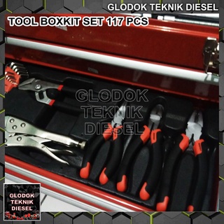 Jual WIPRO 1/4" & 1/2" Tool Box Kit Set TS 117 PCS METRIC LENGKAP ...