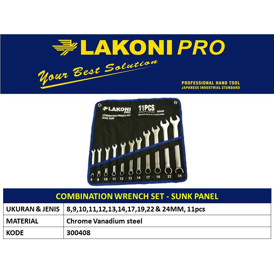 Jual LakoniPro / Jetjotools 300408 Kunci Engkol Kombinase Set ...