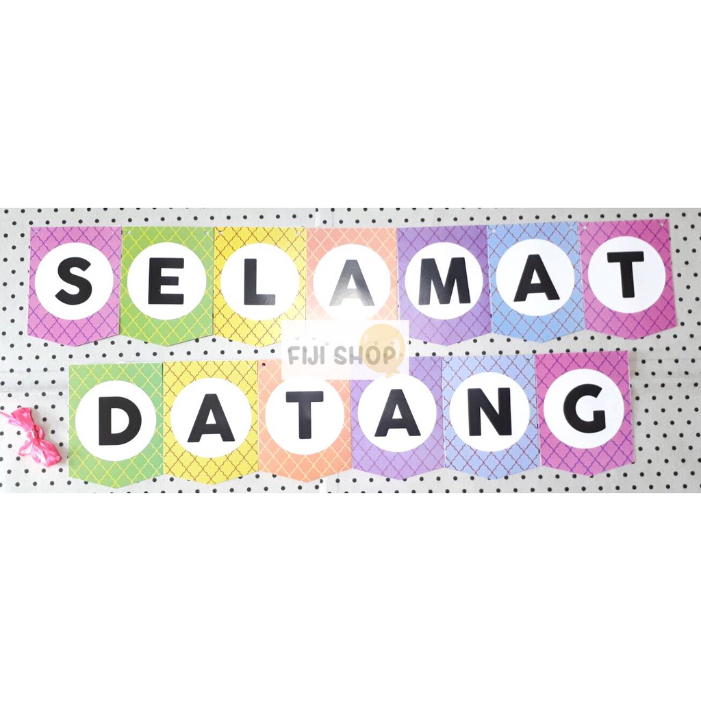 Jual Banner Flag / Bunting Flag Selamat Datang | Shopee Indonesia