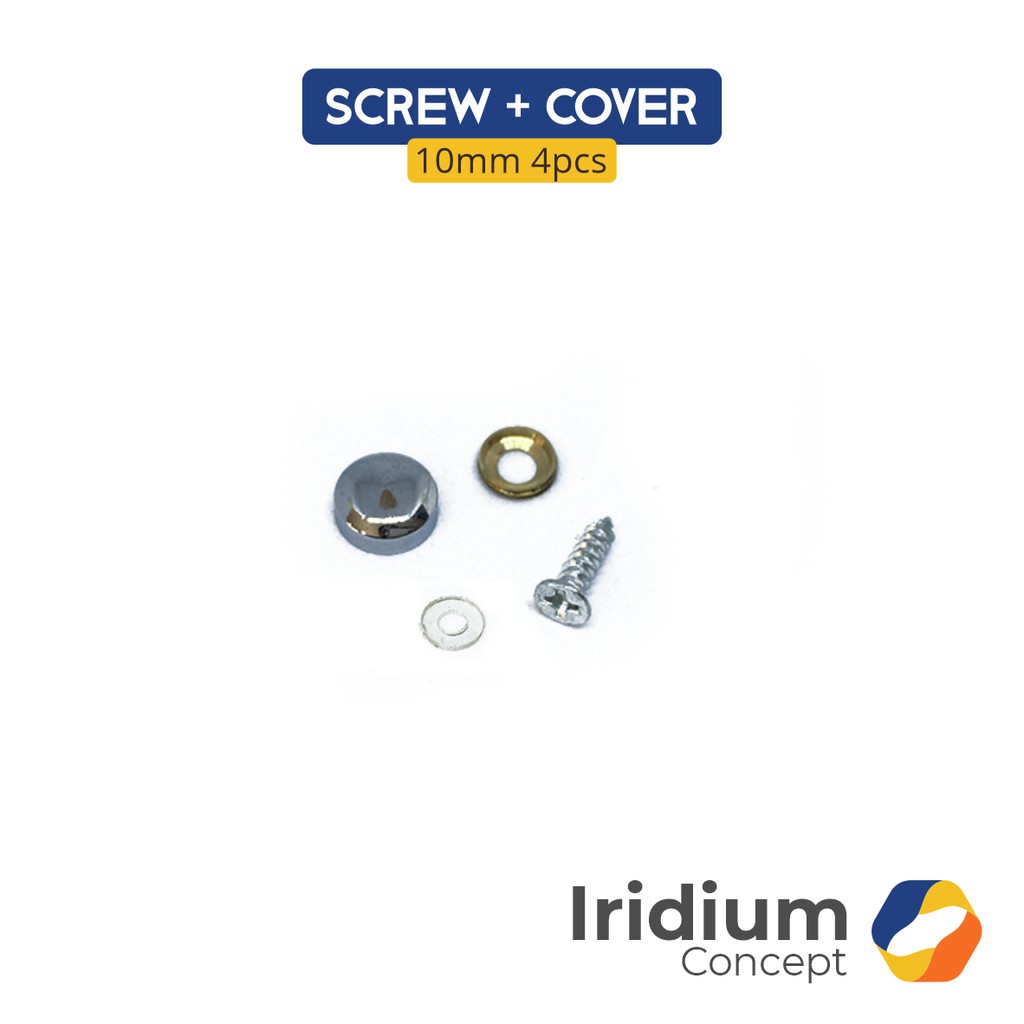 Jual Cover Skrup 10mm 4pcs penutup baut stainless tutup cap dop sekrup ...