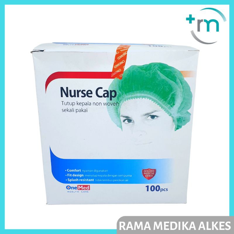 Jual Nurse Cap Onemed | Tutup Kepala Non Woven Sekali Pakai | cover ...