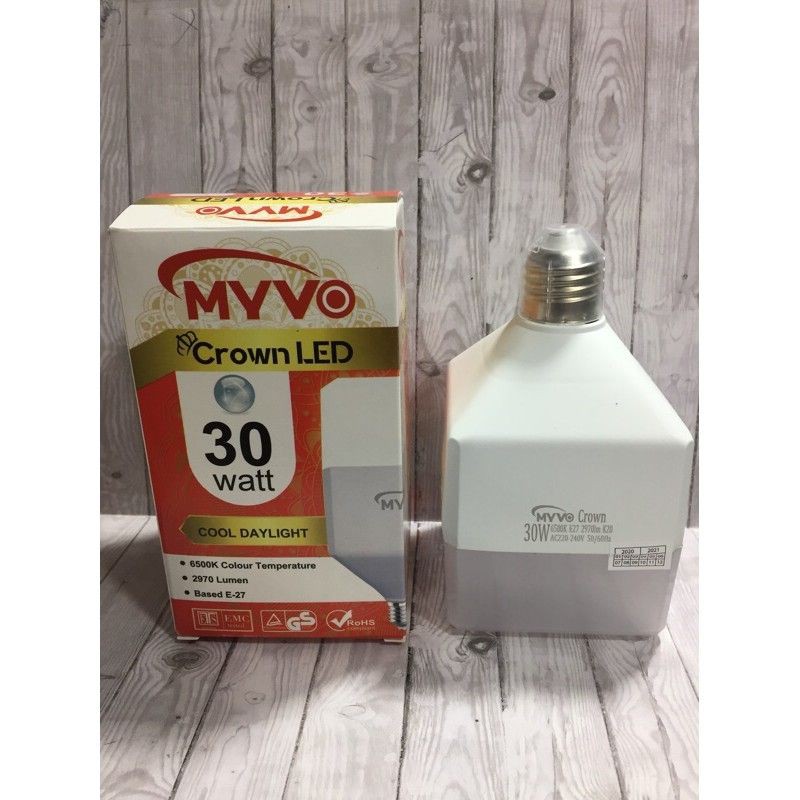 Jual LAMPU LED CROWN MYVO DAYA 30 WATT | Shopee Indonesia