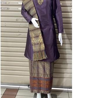 Jual BAJU KURUNG SONGKET SELENDANG/KEBAYA KURUNG SONGKET/BAJU KURUNG SITI NURBAYA/SET KEBAYA ...