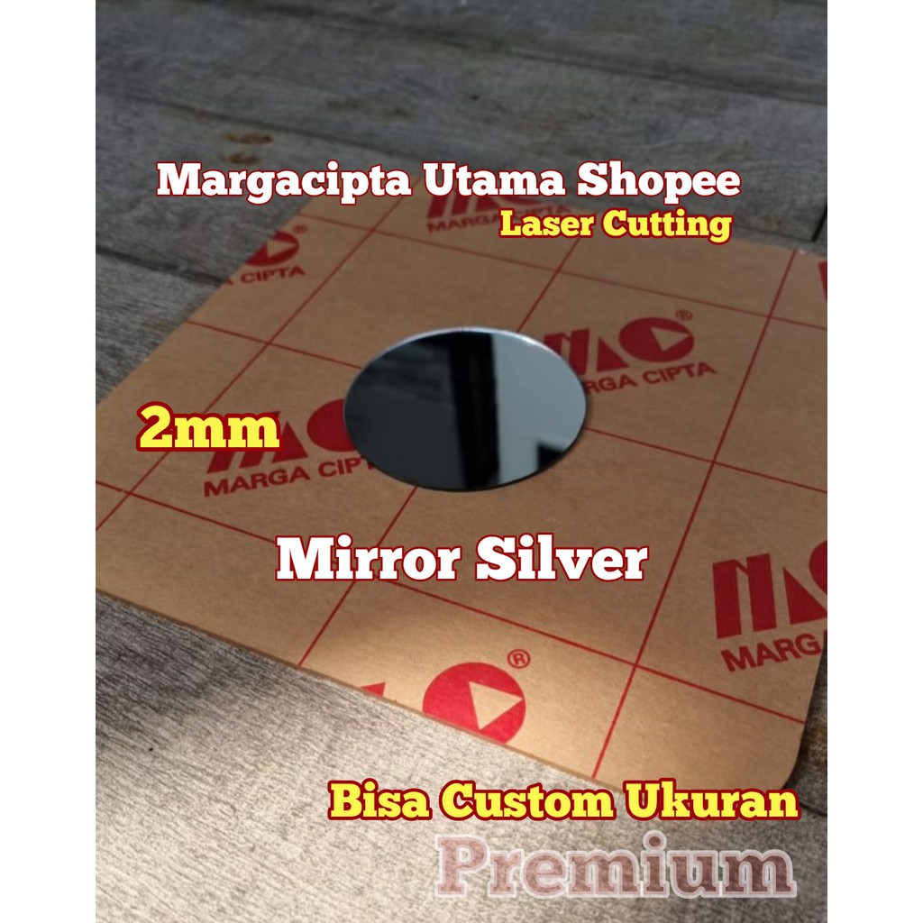 Jual Acrylic Mirror Silver 2mm Diameter Akrilik Kaca Bulat Lingkaran ...