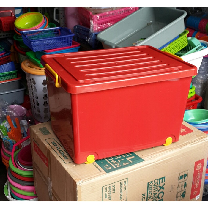 Jual [READY-MURAH] BOX CONTAINER 60 LITER LG ROLLER / KONTAINER ...
