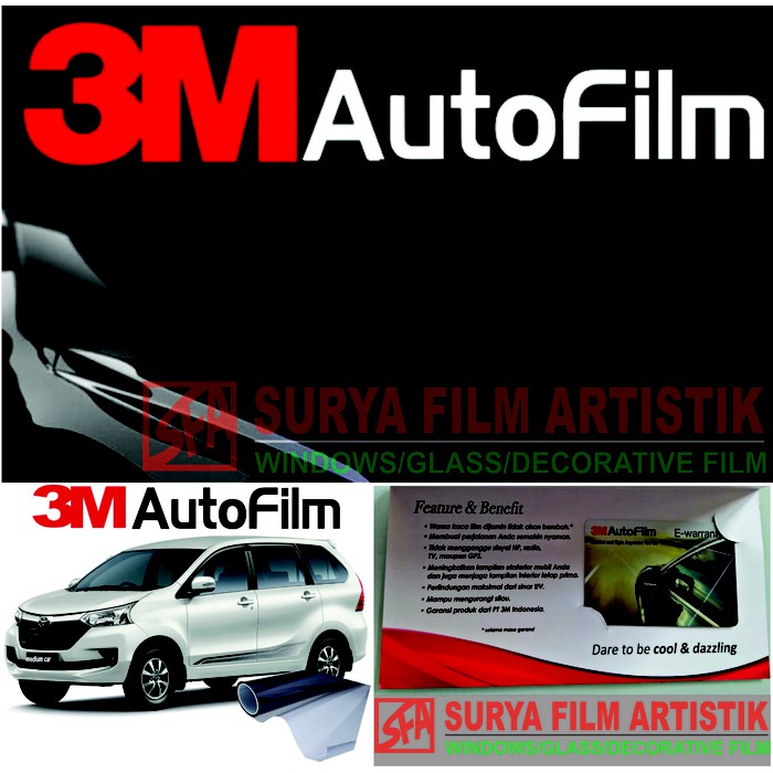 Jual KACA FILM 3M MOBIL / KACA FILM BLACK BEAUTY ORIGINAL | Shopee Indonesia