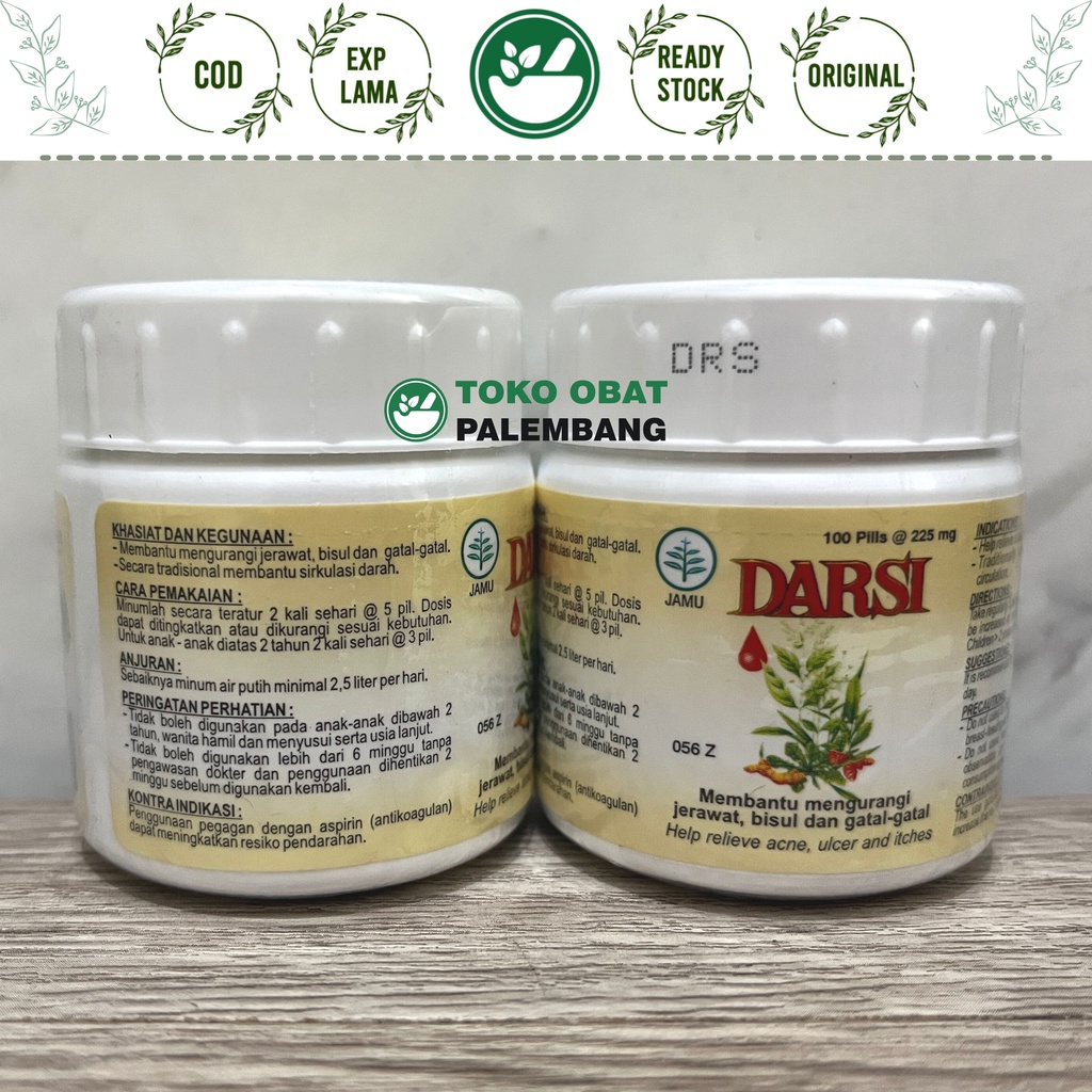 Jual DARSI BOROBUDUR 100 pil JAMU JERAWAT BISUL GATAL SIRKULASI DARAH ...