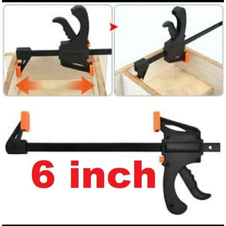 Jual Mini Rachet klem Slim 6 Inch/ Catok Clamp F 6" Kecil/ Mini Quick ...