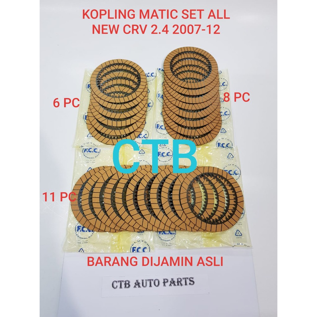 Jual KOPLING MATIC SET HONDA ALL NEW CRV 2.4 2007-12 (1 Set/25 Pcs) 100 ...