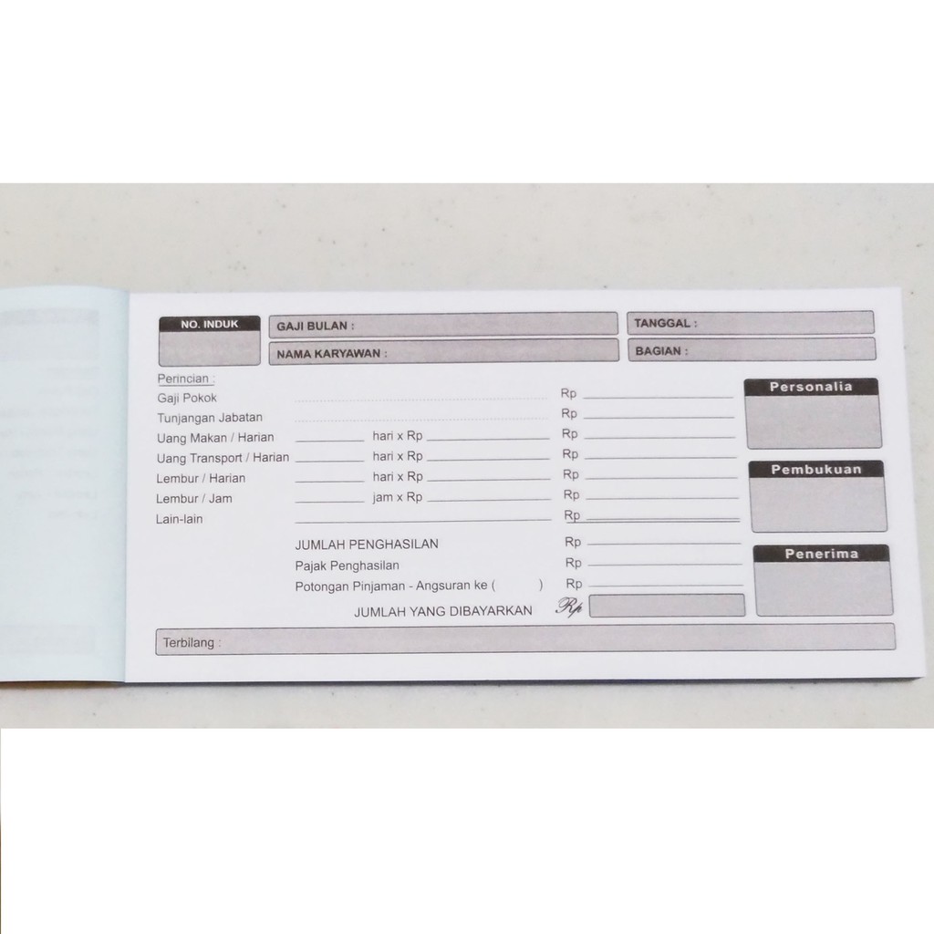 Jual Slip Gaji NCR 2 Ply (50 set) Ukuran 1/3 F4 | Shopee Indonesia