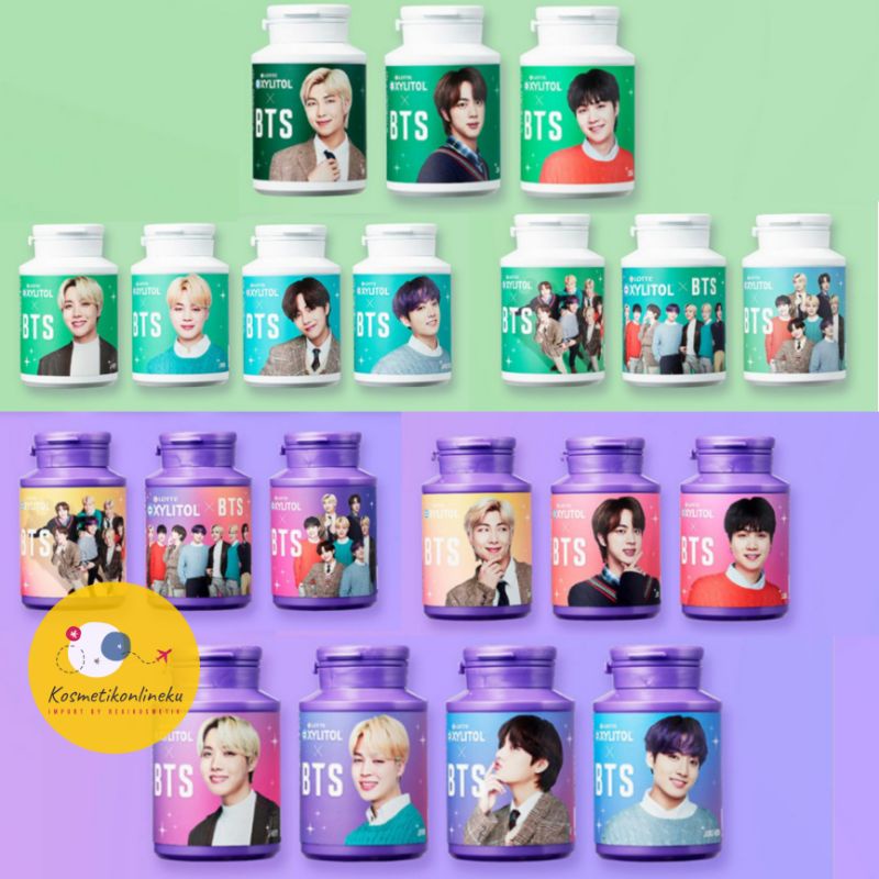 Jual (READY!) BTS XYLITOL GUM LOTTE PURPLE MIX ORIGINAL KOREA - OT7 ...