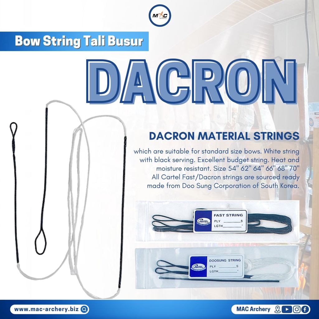 Jual Cartel Dacron String busur panahan murah harga grosir | Shopee Indonesia