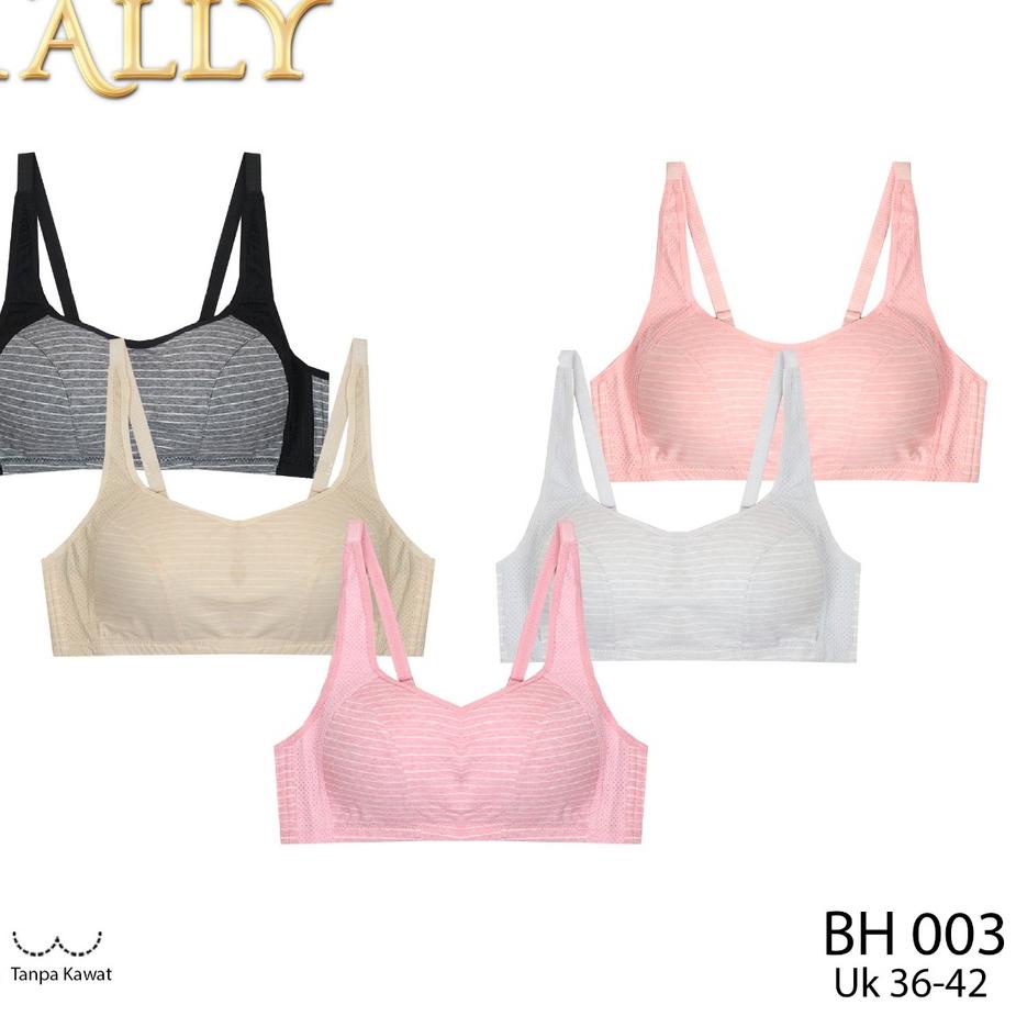 Jual Viral TALLY Bra Tanpa Kawat Busa Tipis Bahan Katun Cup C Bh Harian Nyaman Dipakai BH 003 ...
