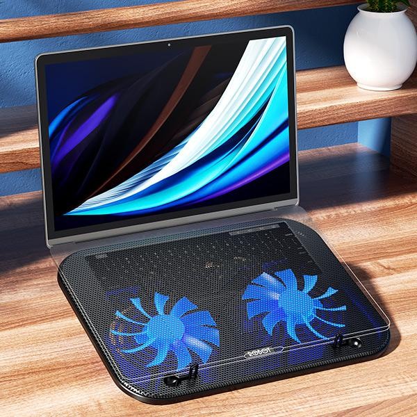 Jual Cooling pad Robot RT-LCS01 Kipas Pendingin Dudukan Stand Laptop ...