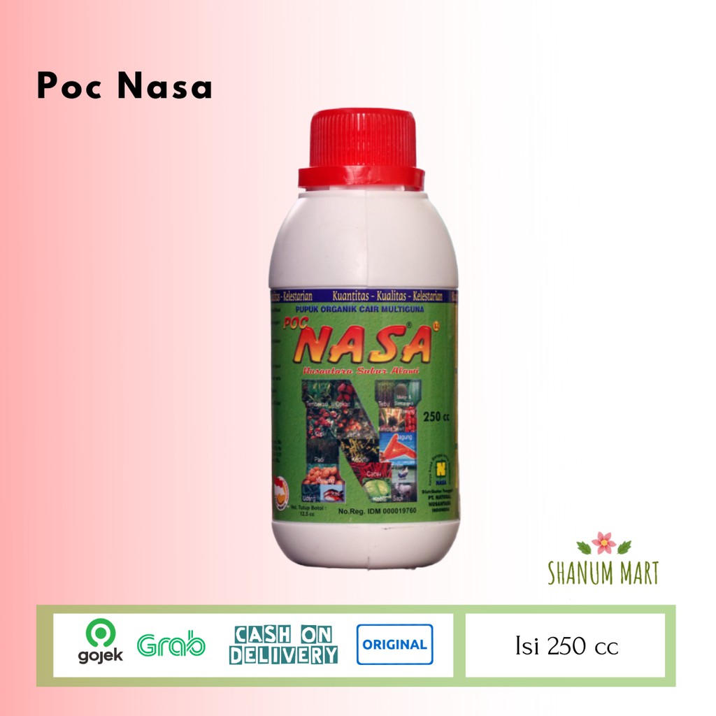Jual POC Nasa 250cc - Pupuk Cair Organik Nasa - Pupuk Multiguna - Untuk ...