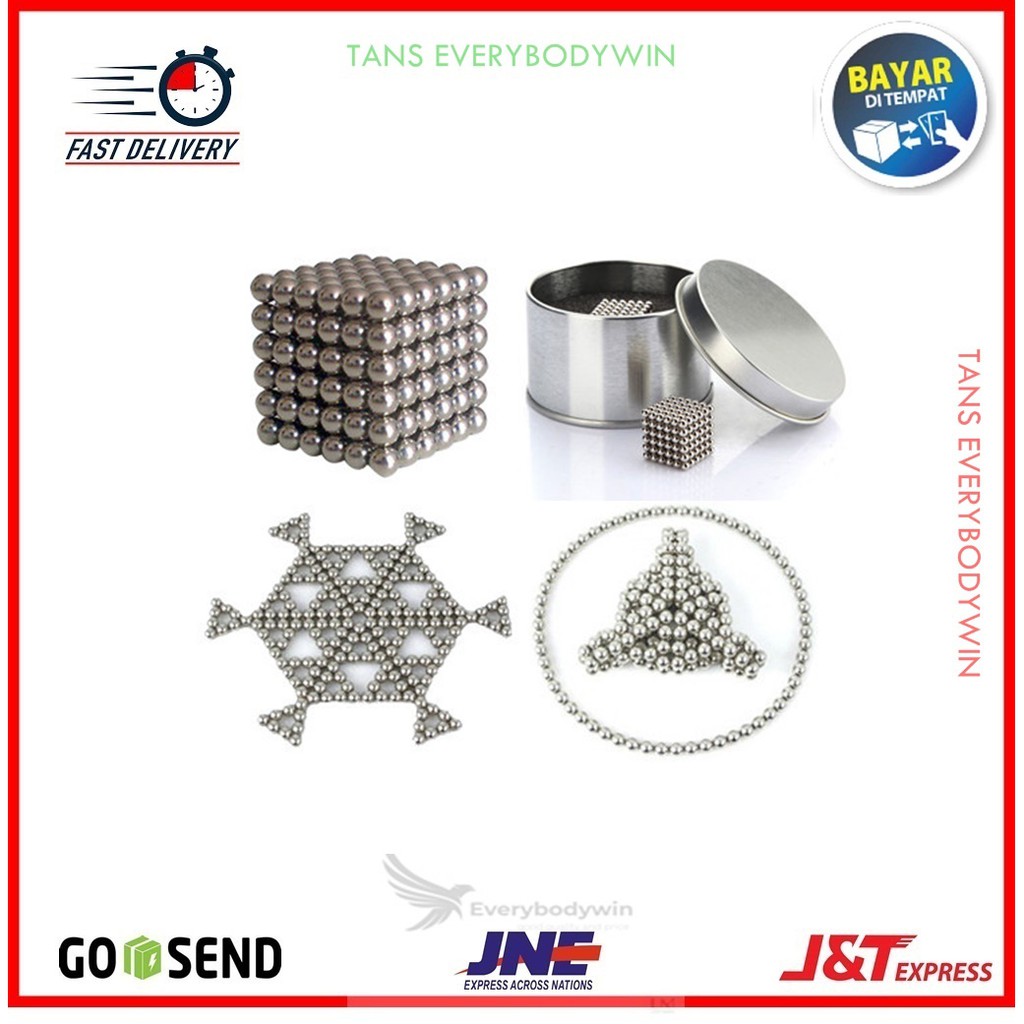 Jual Magnetic Balls Toys 216pcs BN 01 Buckyballs Neocube Menarik Magnet ...