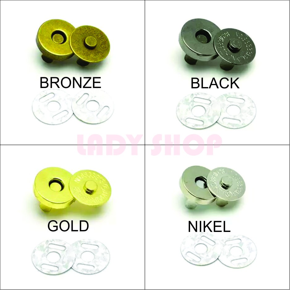 Jual KANCING MAGNET TAS 1,8 Cm( 1 lusin ) | Shopee Indonesia