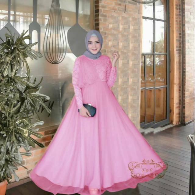 Jual MAXI ATIFA BRUKAT TERBARU 4 WARNA / DM | Shopee Indonesia