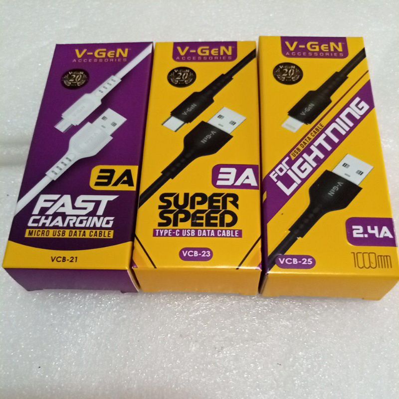 Jual Kabel Data V-Gen 3A | Shopee Indonesia