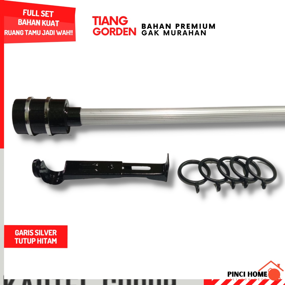 Jual Tiang Besi Gorden Full Set Motif Tabung Premium Minimalis | Shopee ...