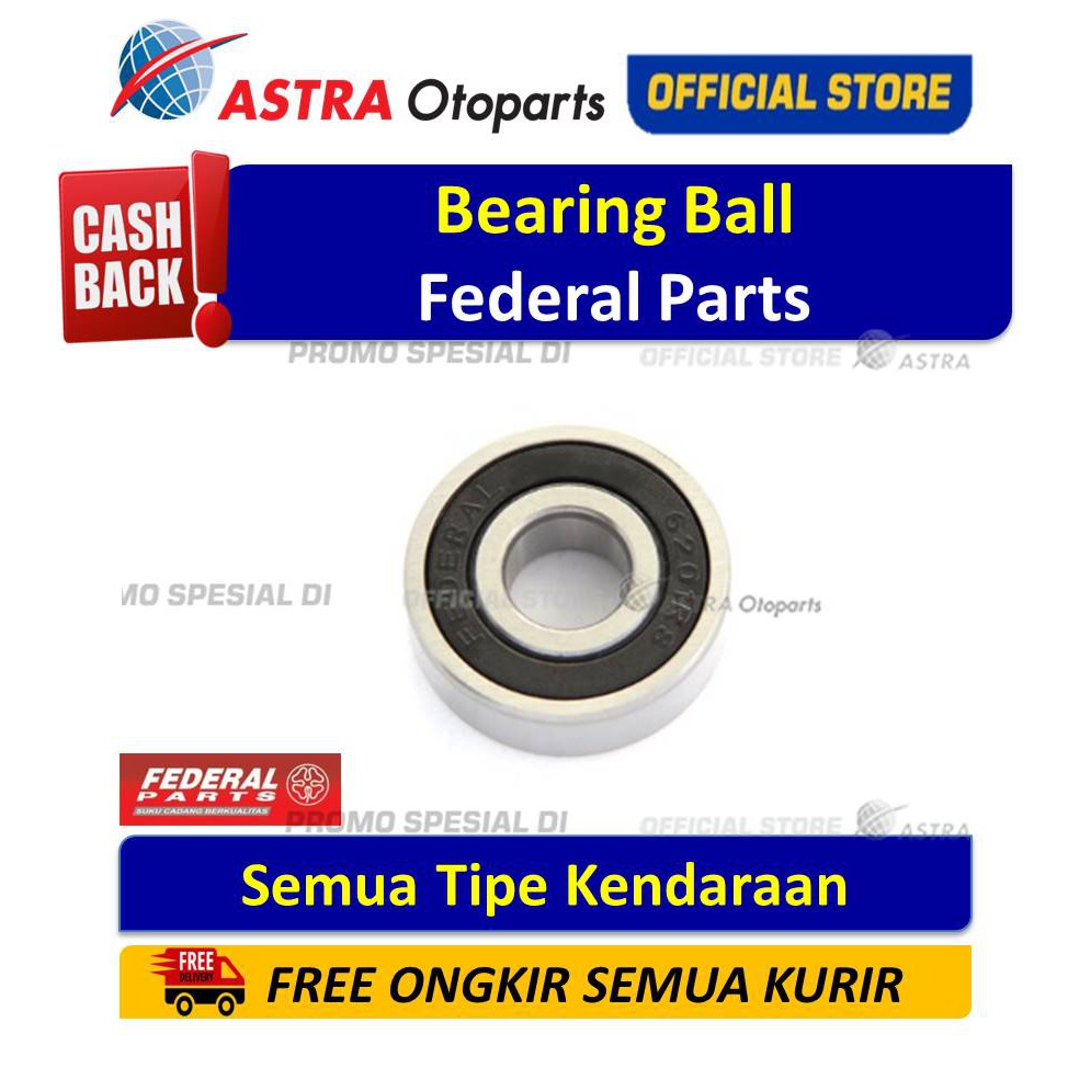 Jual Bearing Federal Parts tipe 6201RS untuk semua jenis motor | Shopee ...