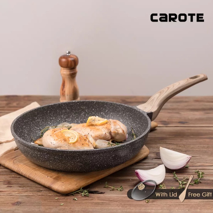 Jual WAJAN- CAROTE FRY PAN 20 CM DENGAN TUTUP -WAJAN. | Shopee Indonesia