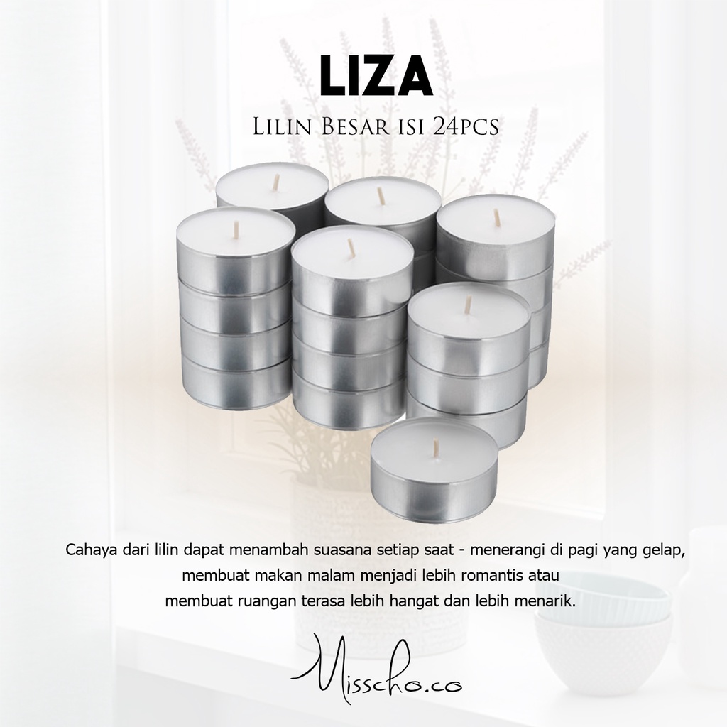 Jual Liza Lilin besar tanpa aroma dalam wadah logam isi 1pcs | Shopee ...