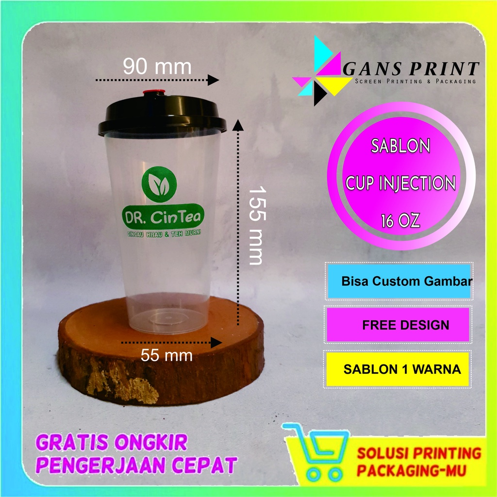 Jual SABLON CUP PP INJECTION 12 OVAL DAN 16 DATAR | Shopee Indonesia