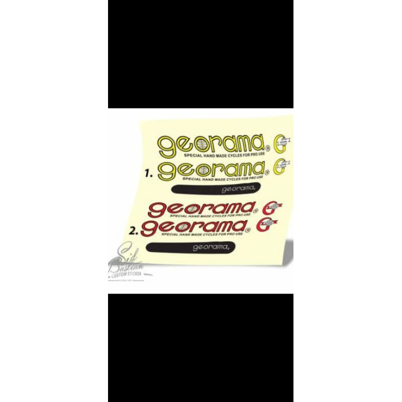 Jual Decal frame fixie classic georama | Shopee Indonesia