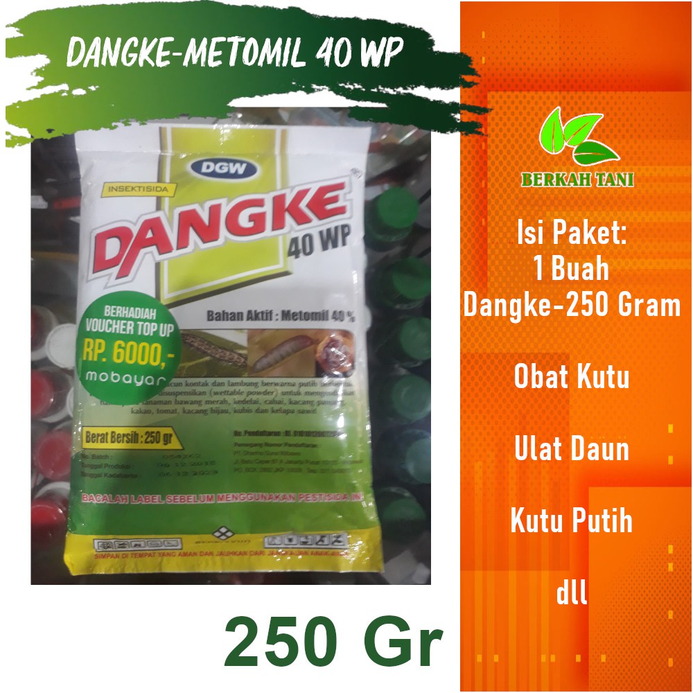 Jual Dangke Metomil 40WP 250 Gram Insektisida Hama uLat Grayak | Shopee ...