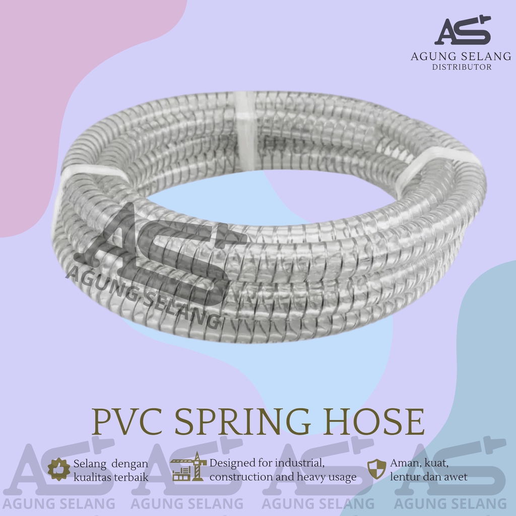 Jual Selang Kawat Spiral 4 " Selang Spring PVC Hose 4" harga per meter ...