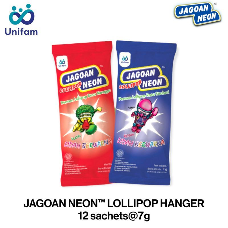 Jual Permen Lollipop Jagoan Neon 7 gram - 1 pcs | Shopee Indonesia