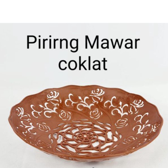 Jual piring rotan plastik/piring ukir/piring rotan/piring anyam/piring ...
