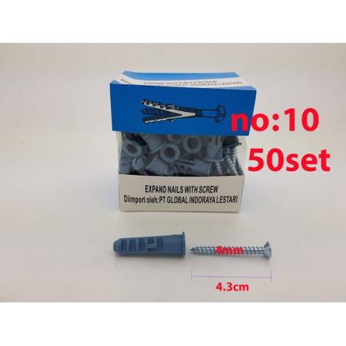 Jual viser s10 plus skrup ZZ ONE 50 SET BAUT TEMBOK | Shopee Indonesia